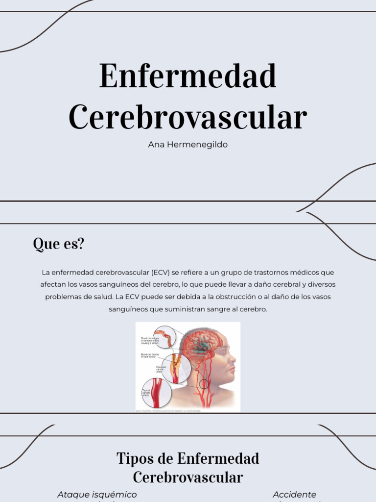 Enfermedad Cerebrovascular: Tipos y Tratamientos | PDF | Carrera ...