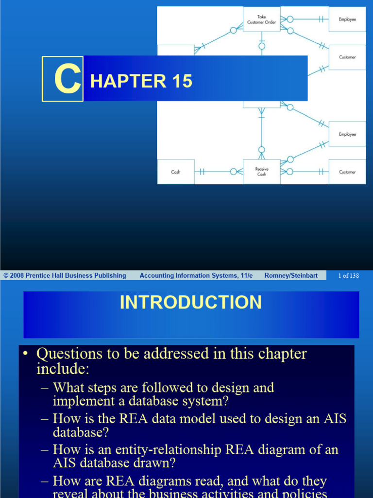 Chapter 15 Database Design Using The REA Data Model | PDF | Databases | Data Model