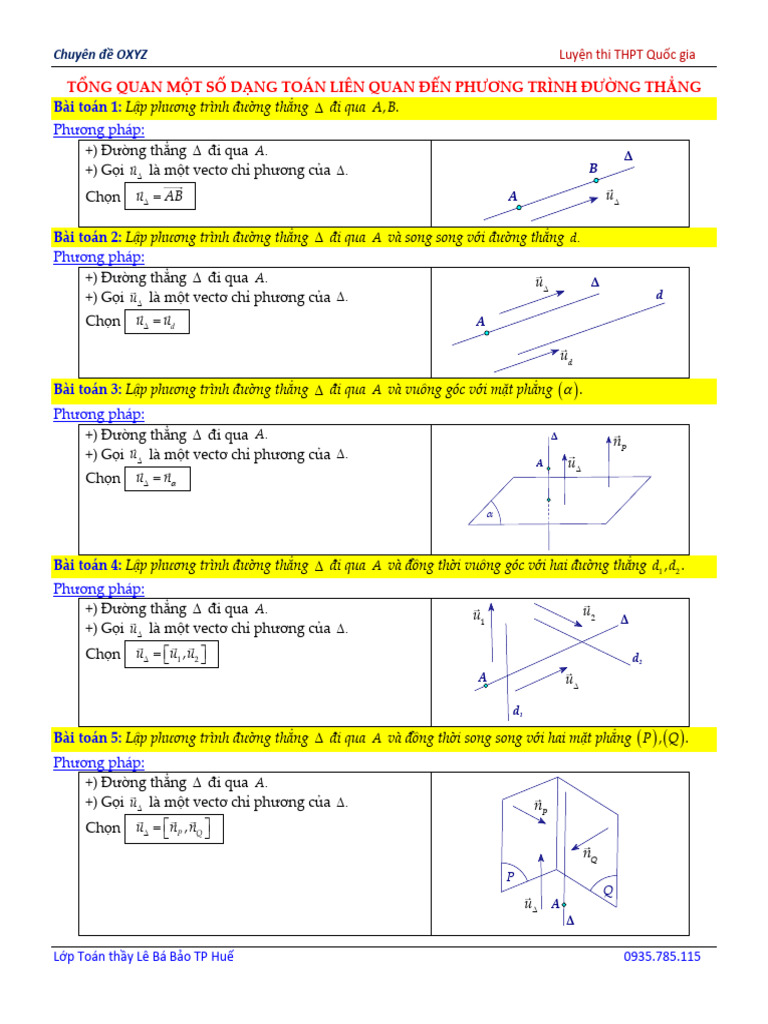He Thong Duong Thang Oxyz TH Le Ba Bao (TP Hue) | PDF