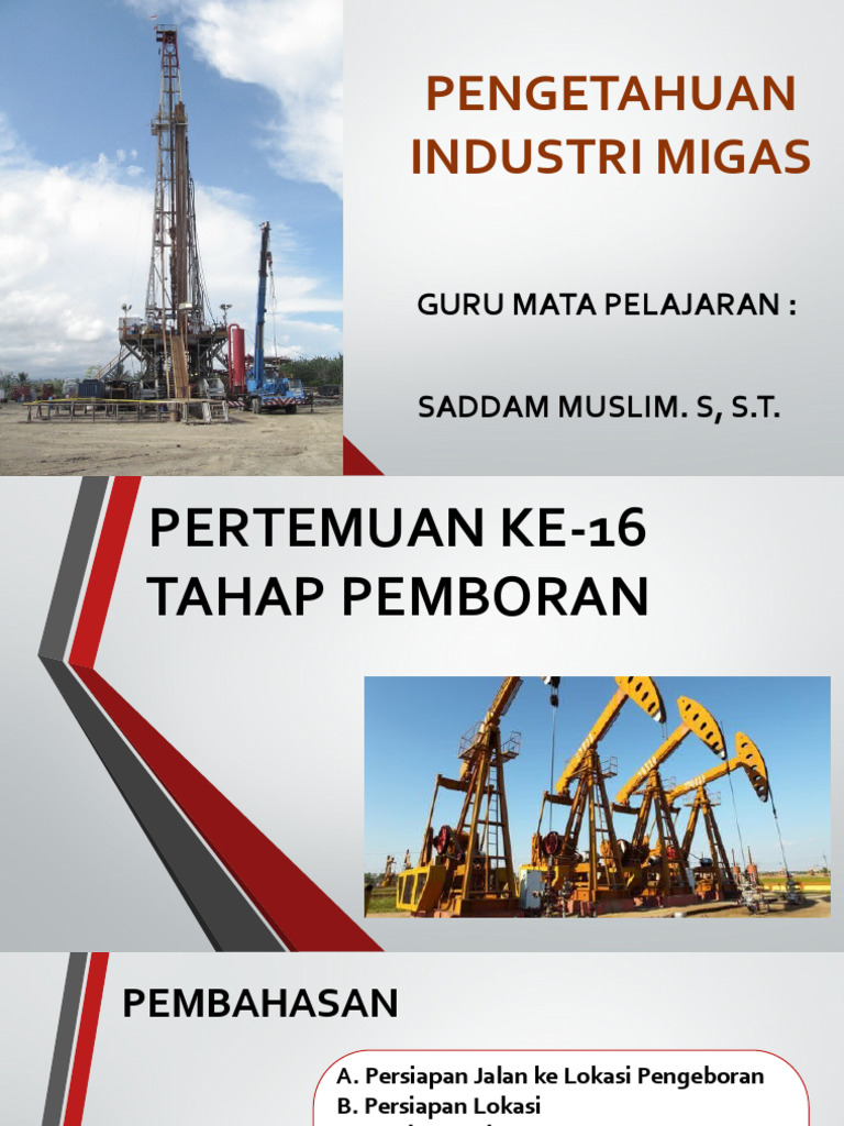 ''PPT Pim Tahap Pemboran | PDF