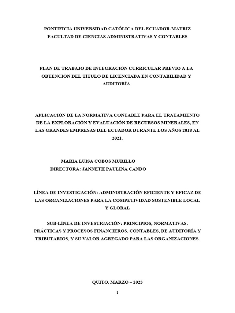 Analisis Niif 6 | PDF | normas internacionales de INFORMACION ...