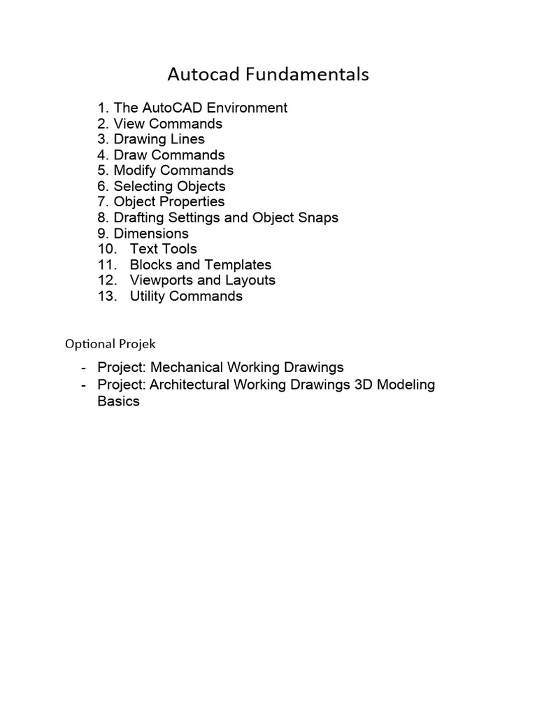 Autocad Fundamentals | PDF