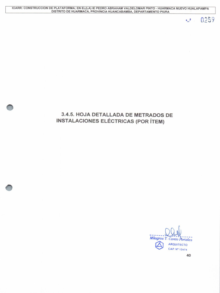 5 Hoja Detallada de Metrados de Instalaciones Electricas 20221020 234408 638 | PDF