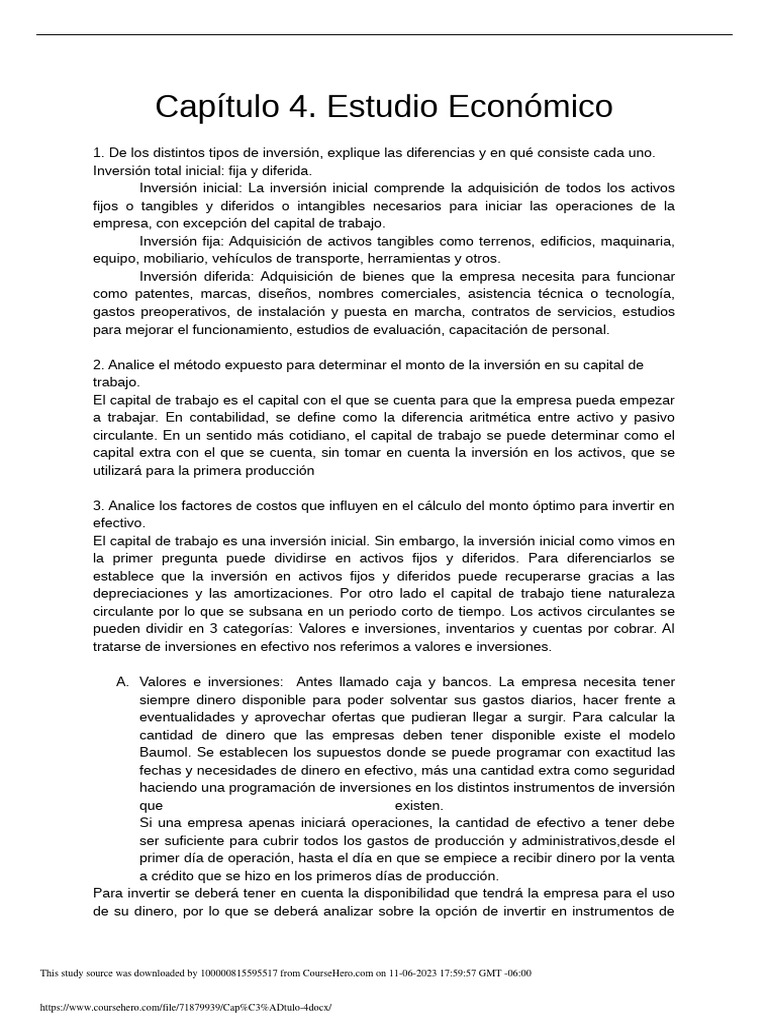 Cap Tulo 4 | PDF | Inventario | Business