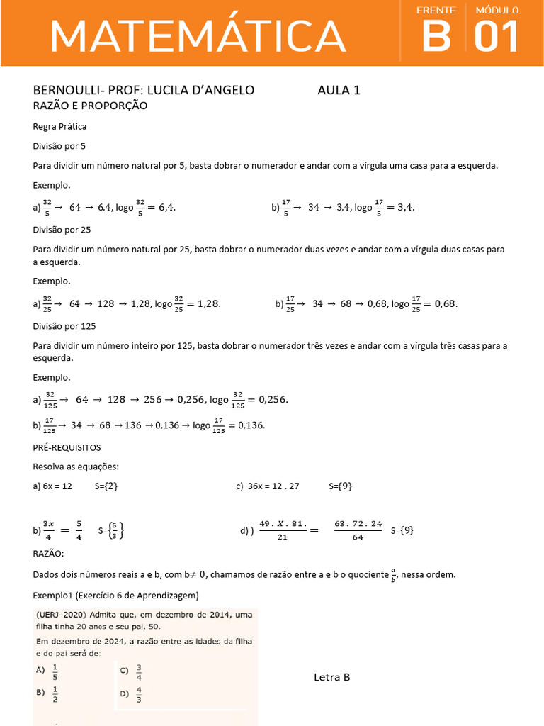 Matemática | PDF | Aritmética | Matemática elementar