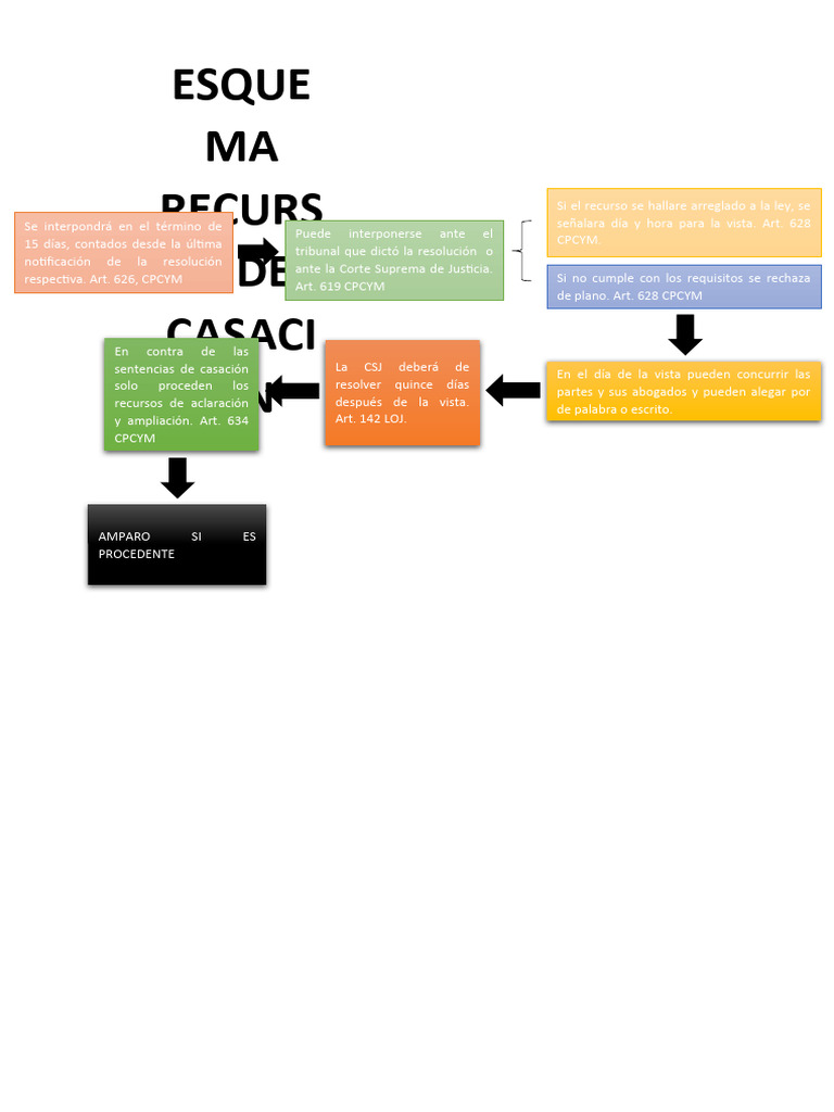 esquema recurso de casacion | PDF