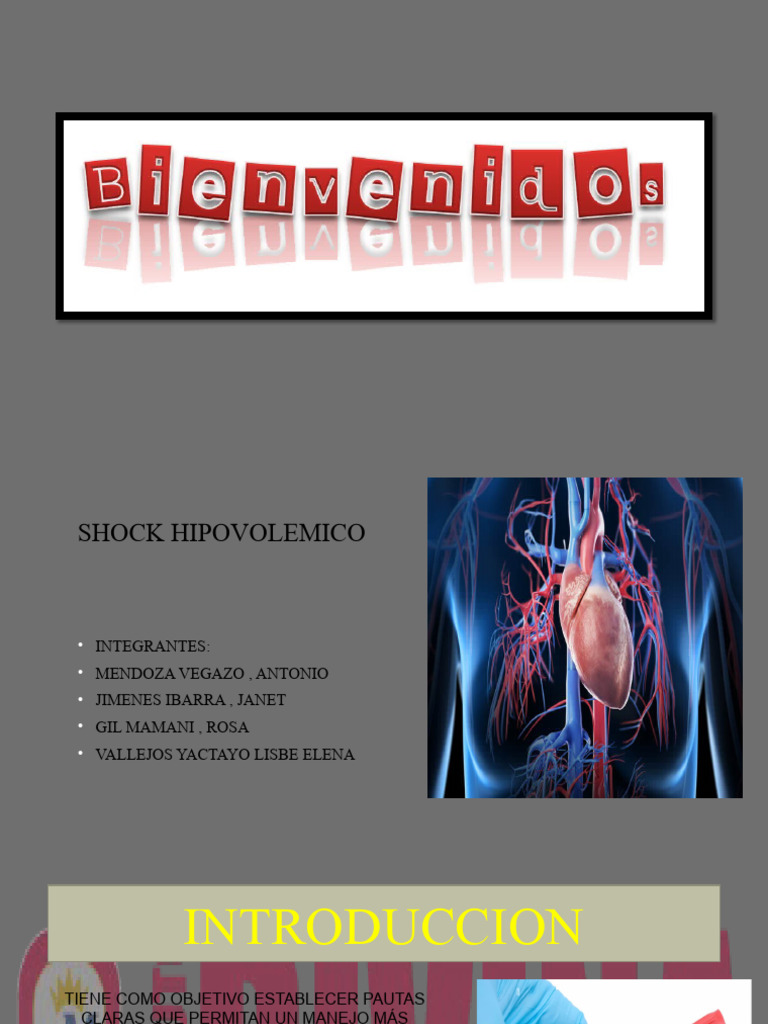 Shock Hipovolemico GRUPO | PDF | Fisiología | Causas de la muerte