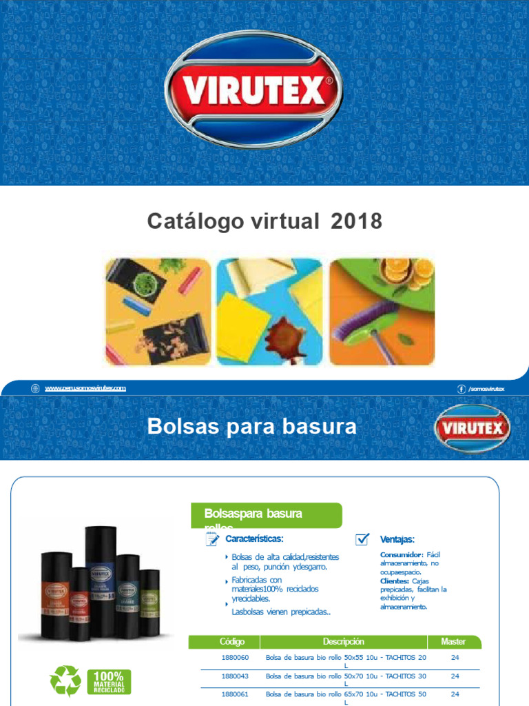 Catálogo Productos Virutex 2018 | PDF | Guante | Materiales