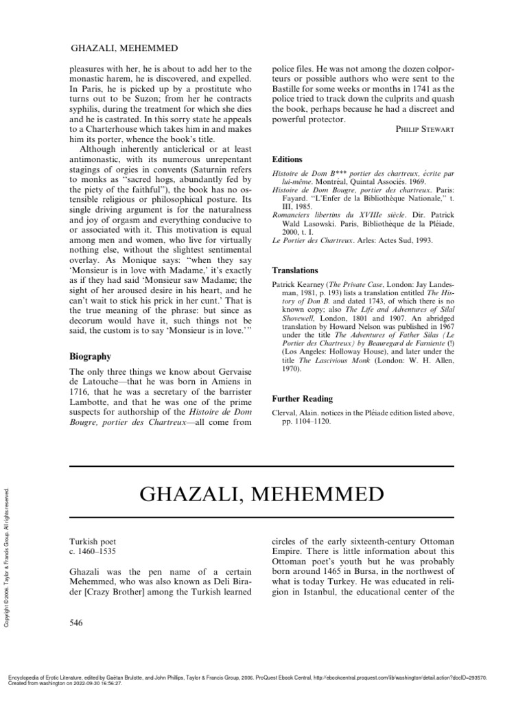 Kuru 2006 Gazeli Encyceroticlit | PDF | Anal Sex | Turkey