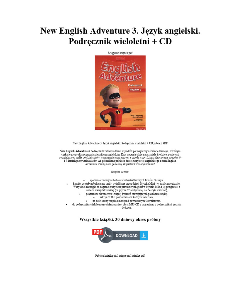 Dokumen - Tips - New English Adventure 3 Jezyk Angielski Podrecznik New ...