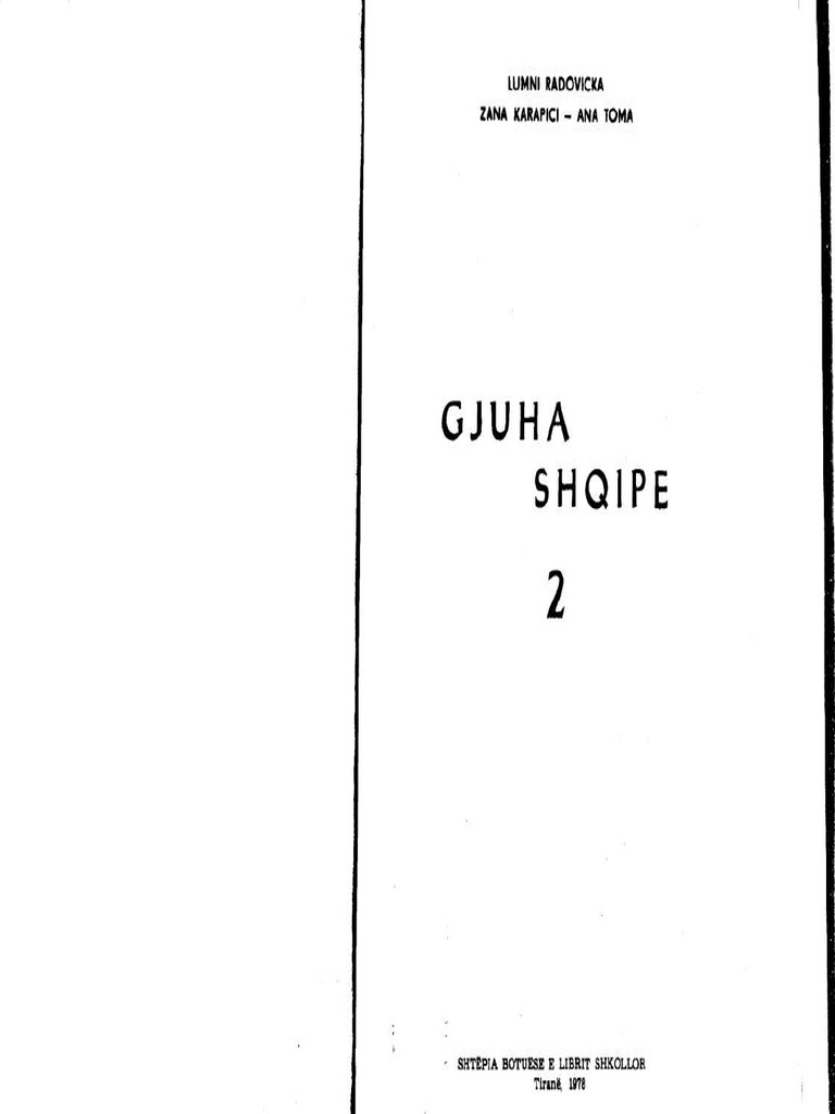 Gjuha Shqipe II | PDF