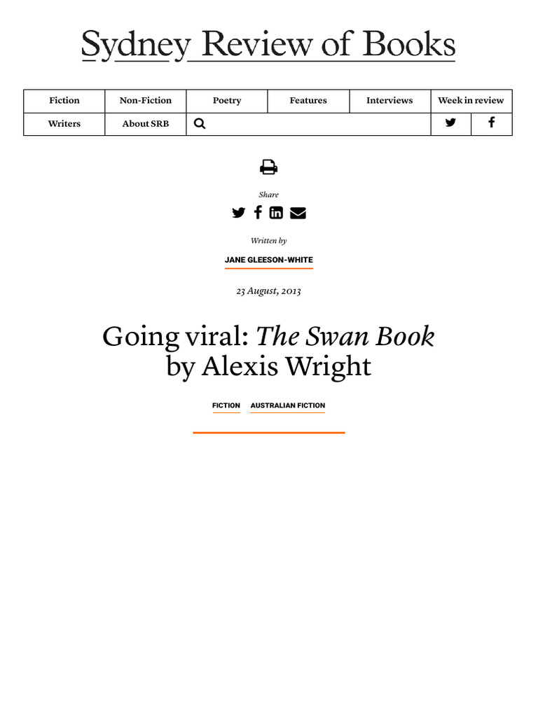 The Swan Book by Alexis Wrig | PDF | Indigenous Australians | Australia