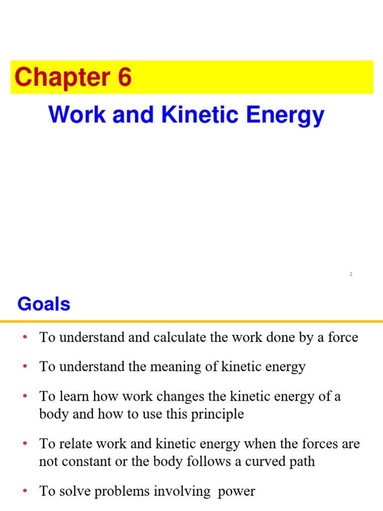 Chap6 Work and Energy | PDF | Force | Euclidean Vector