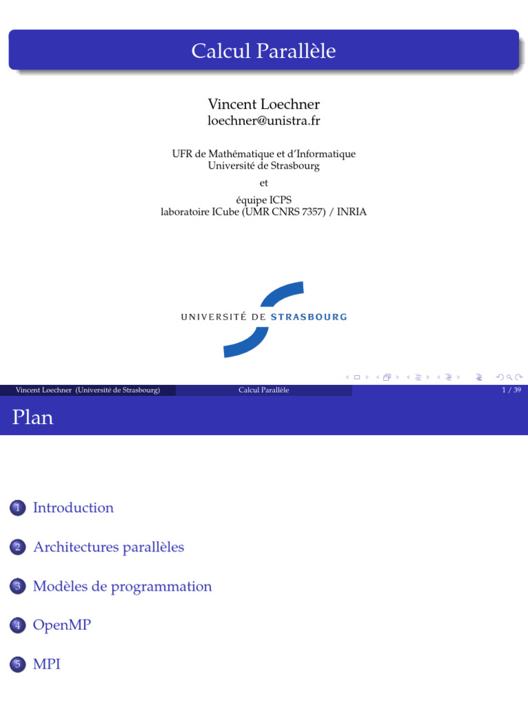 Introduction Parallelisme | PDF | Parallélisme (informatique) | Thread (informatique)