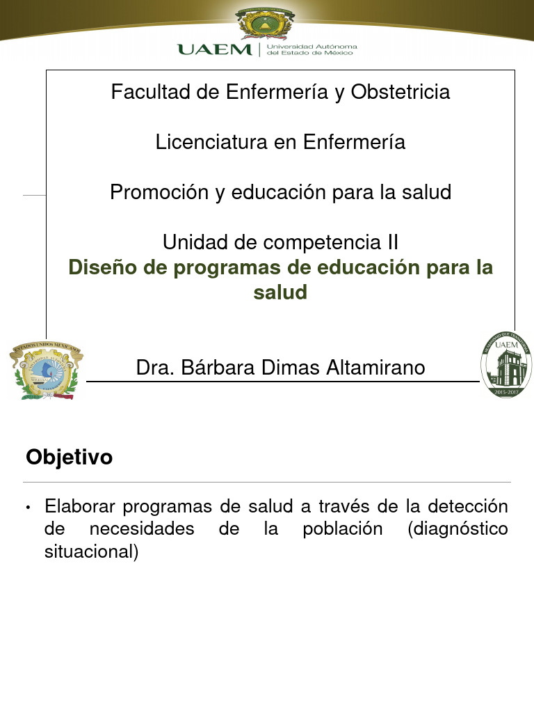 Diseño de Programa de Salud | PDF | Diagnostico medico | Promoción de ...