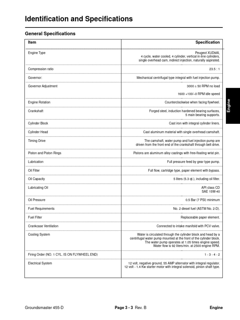 Peugeot Xud9 Engine Workshop Manual | PDF | Internal Combustion Engine ...