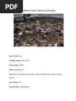 Land Pollution - Caribbean Studies Sba Sample | PDF | Municipal Solid ...