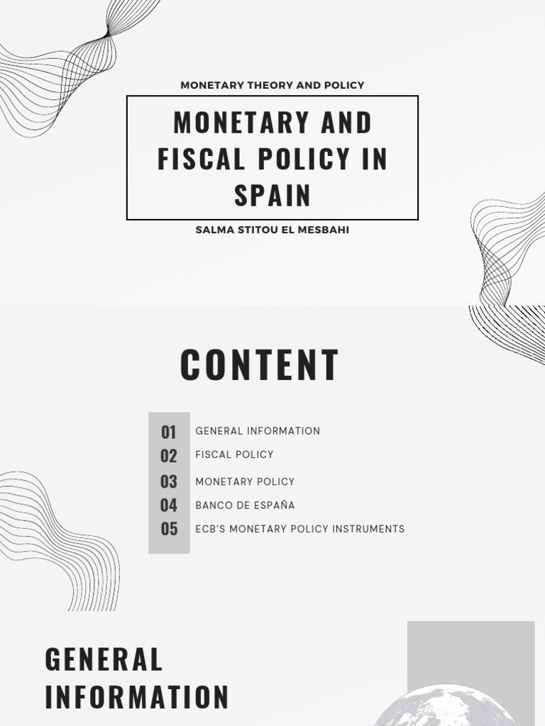 Monetary and Fiscal Policy in Spain | PDF | Monetary Policy | Fiscal Policy
