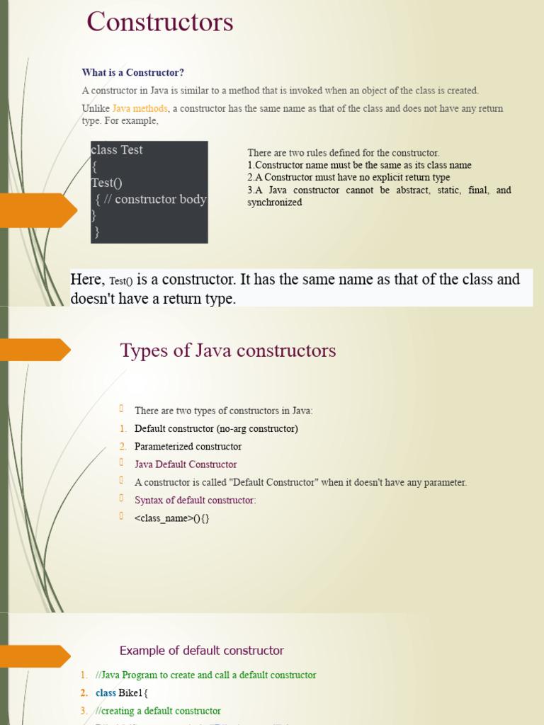 Java Oops Programming | PDF | Programming | Constructor (Object Oriented Programming)