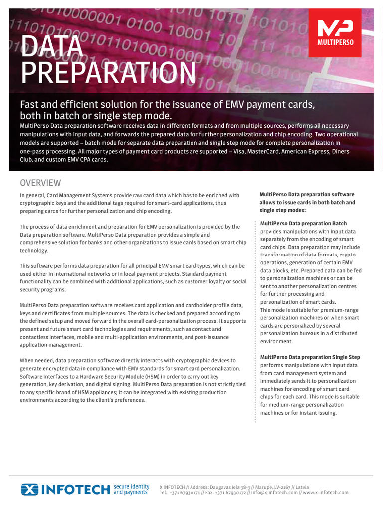 EMV Data Preparation Eng 114 | PDF | Emv | Smart Card