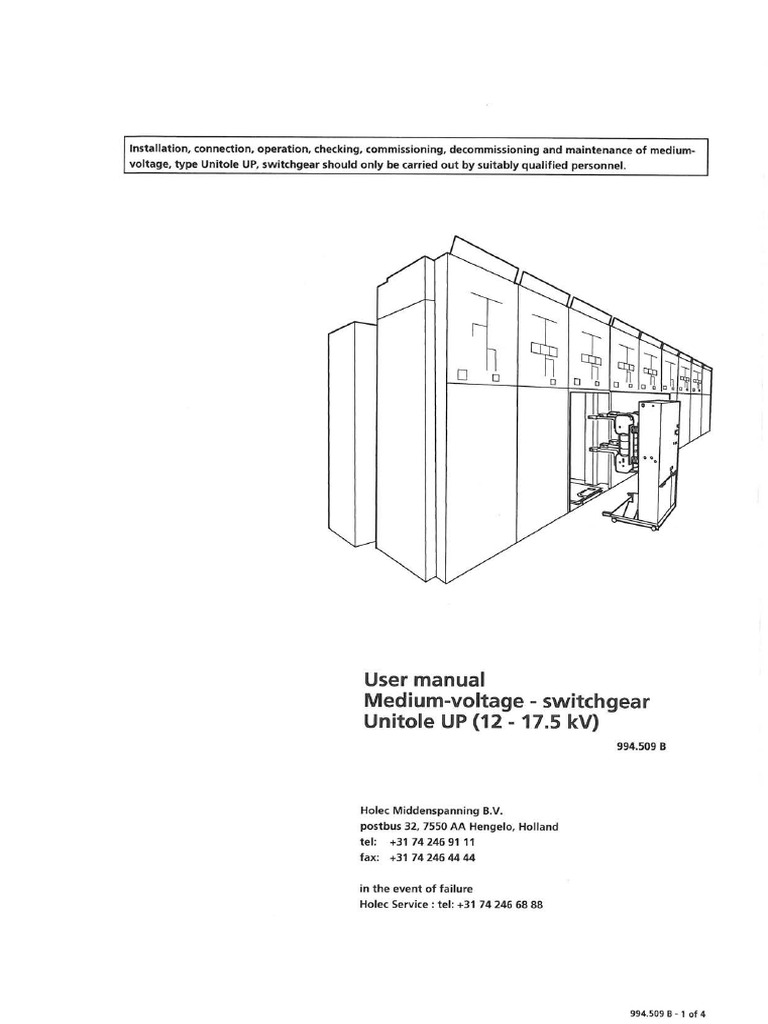 994.509 B User Manual Unitole Type UP | PDF