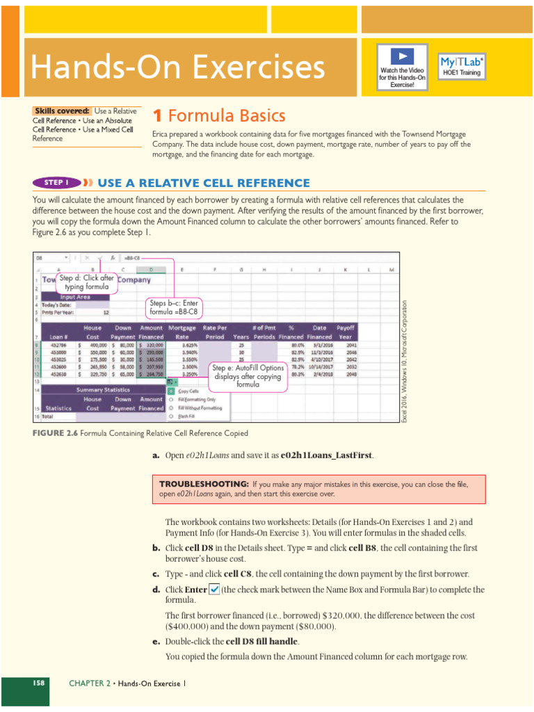 Ch2.1 Formula Basics | PDF | Mortgage Loan | Microsoft Excel Ch2.1 Formula Basics | PDF | Mortgage Loan | Microsoft Excel