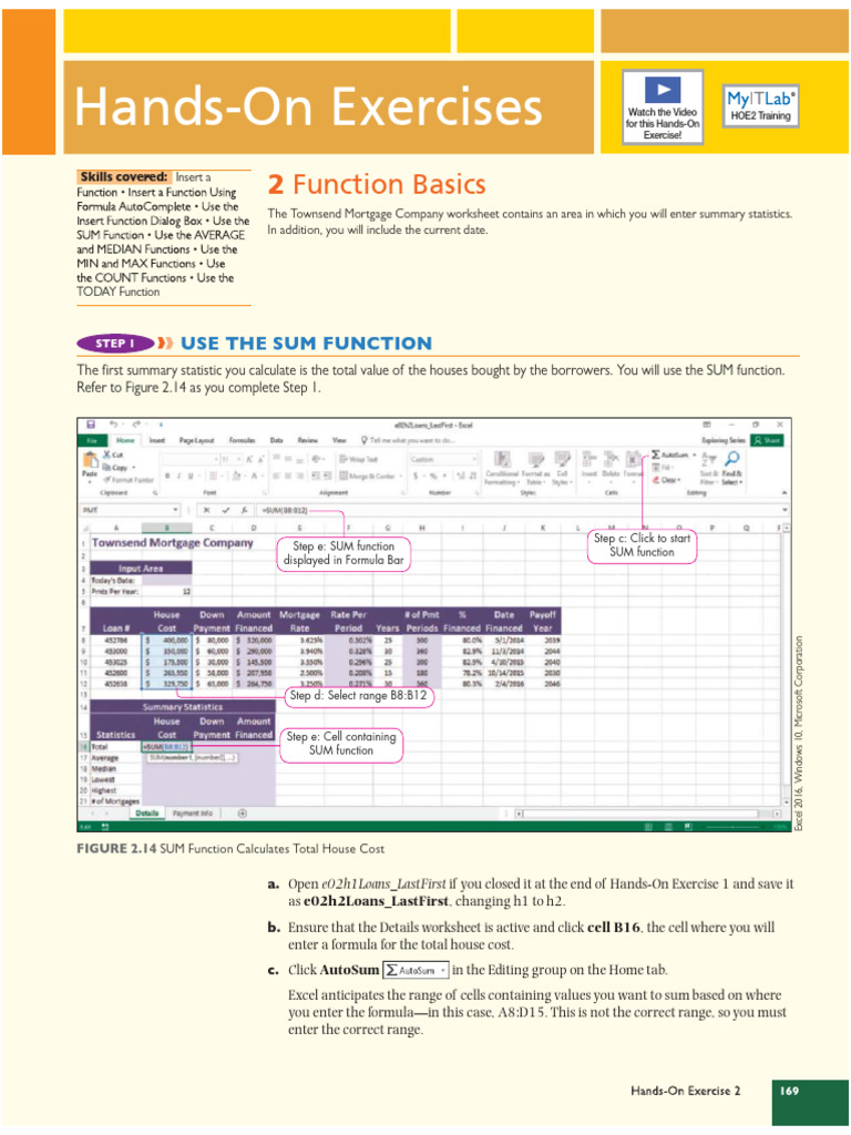 Ch2.2 Function Basics | PDF | Microsoft Excel | Dialog Box
