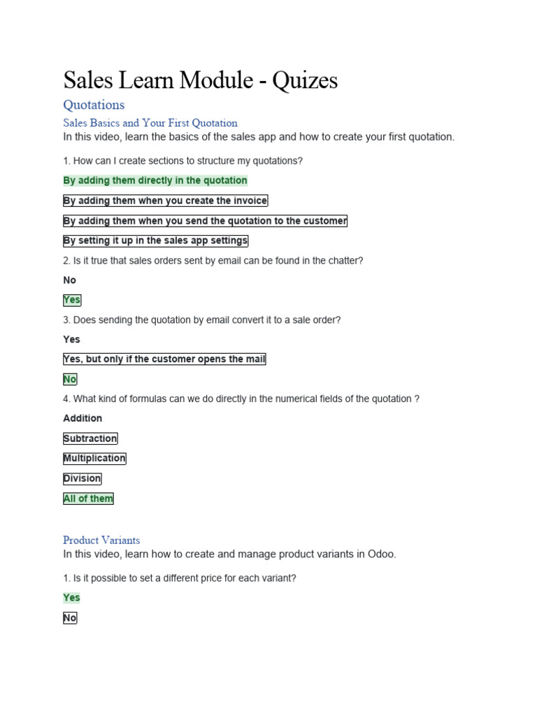02a. Sales Learn Module | PDF | Business | Computing