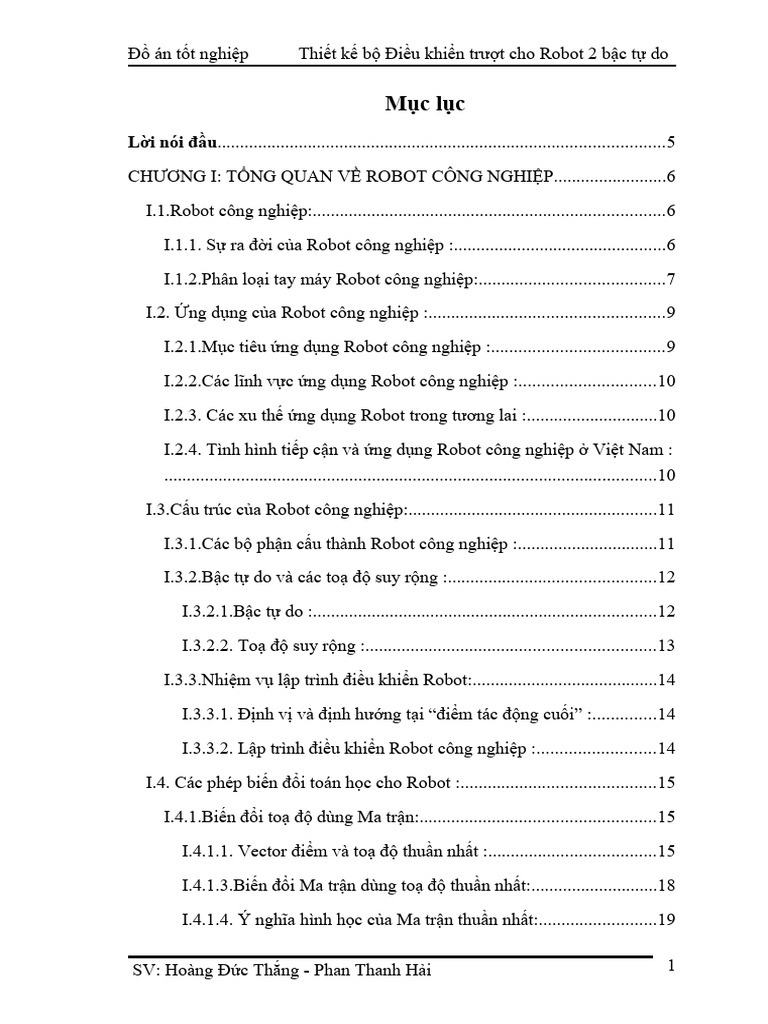 Thiet Ke Bo Dieu Khien Truot Cho Robot 2 Bac Tu Do | PDF