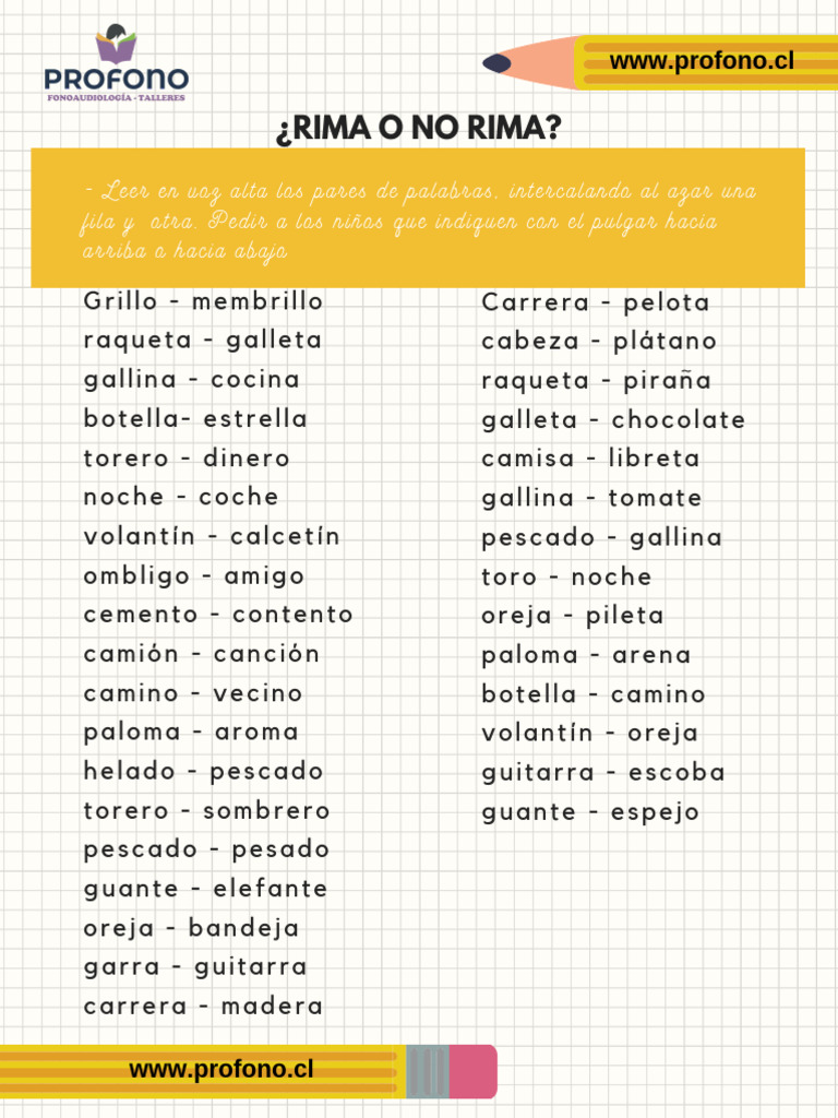 RIMA o NO RIMA | PDF