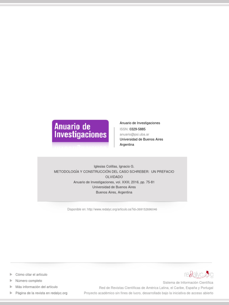 Caso Schreber | PDF | Sigmund Freud | Mente inconsciente