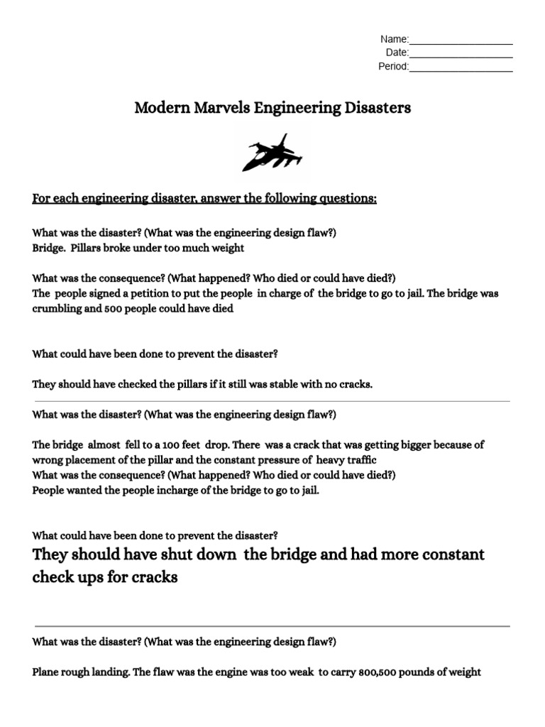 Modern Marvels Assignment | PDF | Transport | Aviation