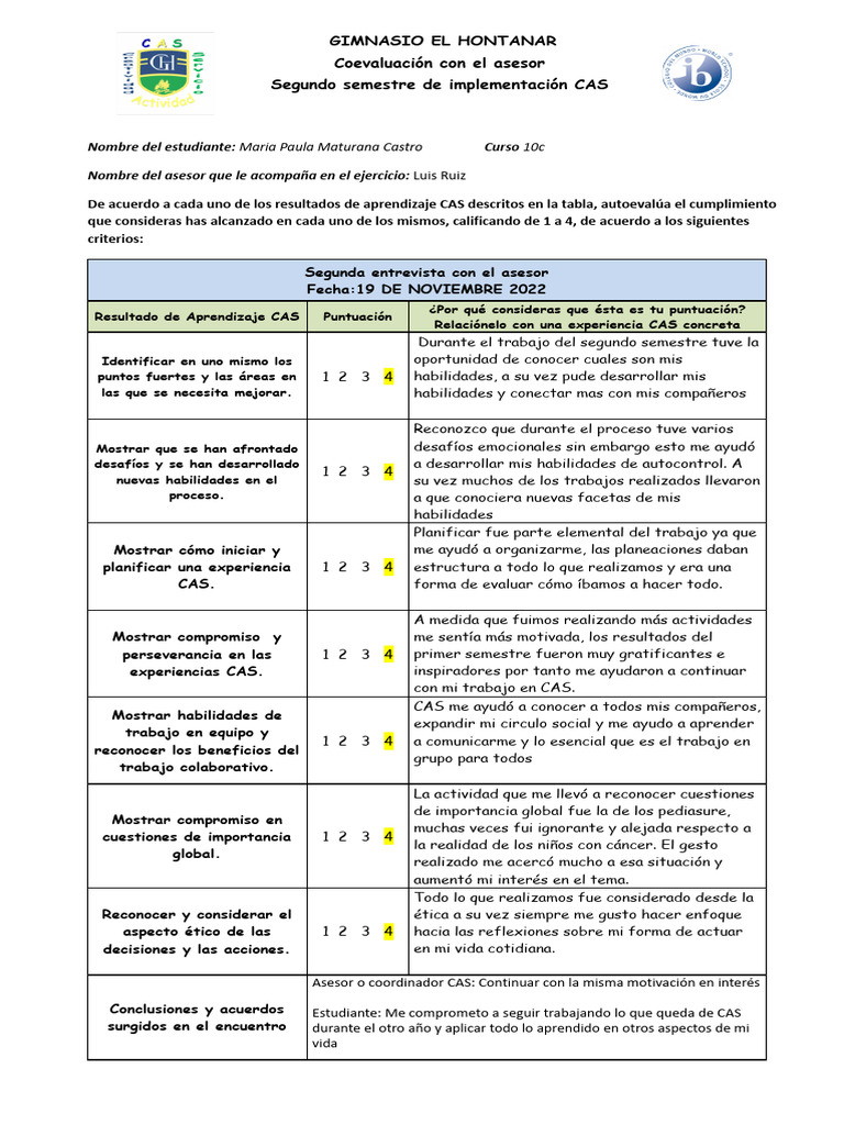 Segunda Entrevista Con El Asesor 2023 | PDF | Empatía | Creatividad