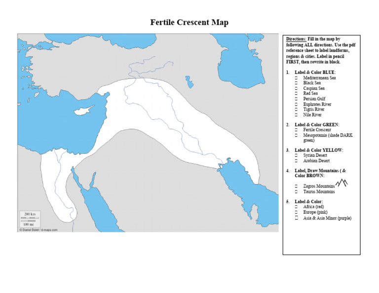Fertile Crescent Map.2020 | PDF