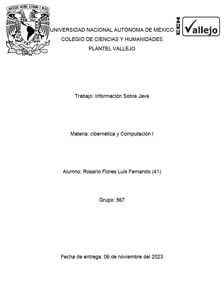 Cibernetica | PDF | Java (lenguaje de programación) | máquina virtual de Java