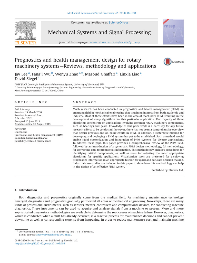 PHM Design for Rotary Machinery Systems | PDF | Systems Science