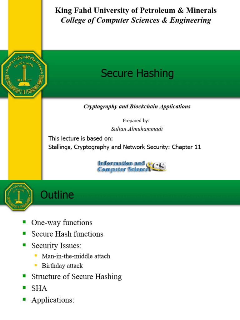 P07 Secure Hashing | PDF | Cryptography | Error Detection And Correction