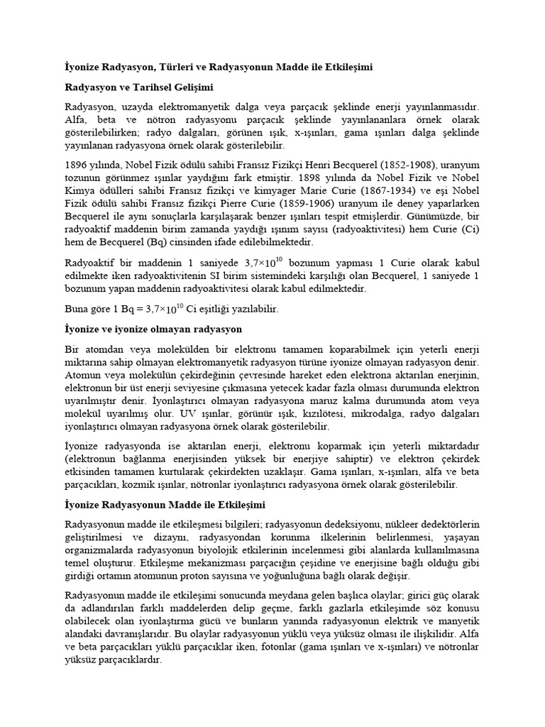 KBRN Radyasyon | PDF
