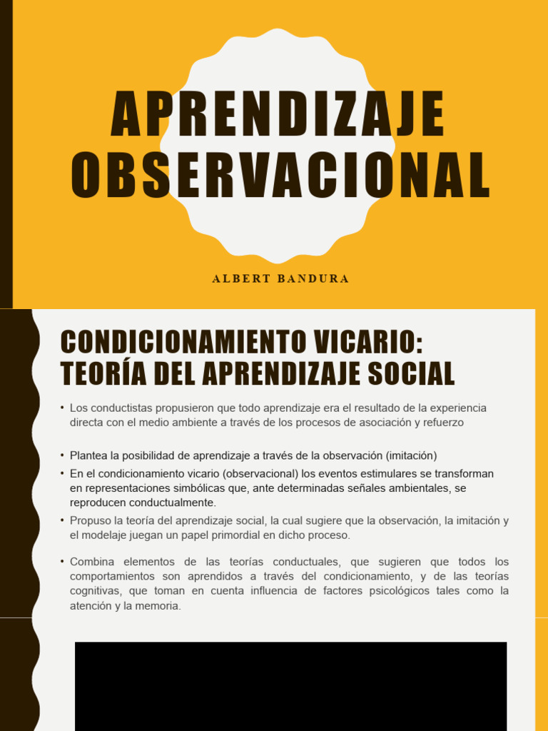 APRENDIZAJE OBSERVACIONAL (1) | PDF | Aprendizaje | Teoría del ...