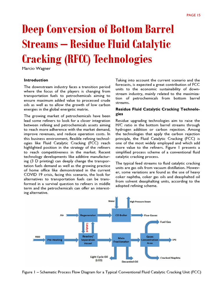 Residue Fluid Catalytic Cracking | PDF | Oil Refinery | Catalysis