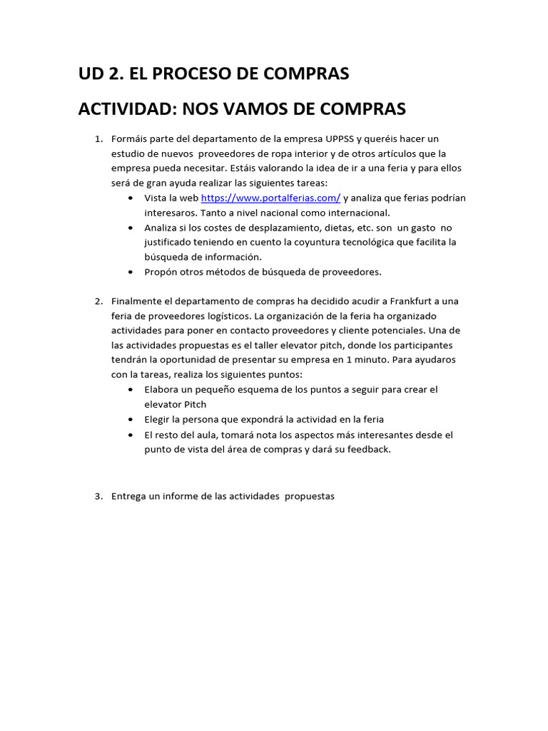 Ud2. Actividad Nos Vamos de Compras | PDF
