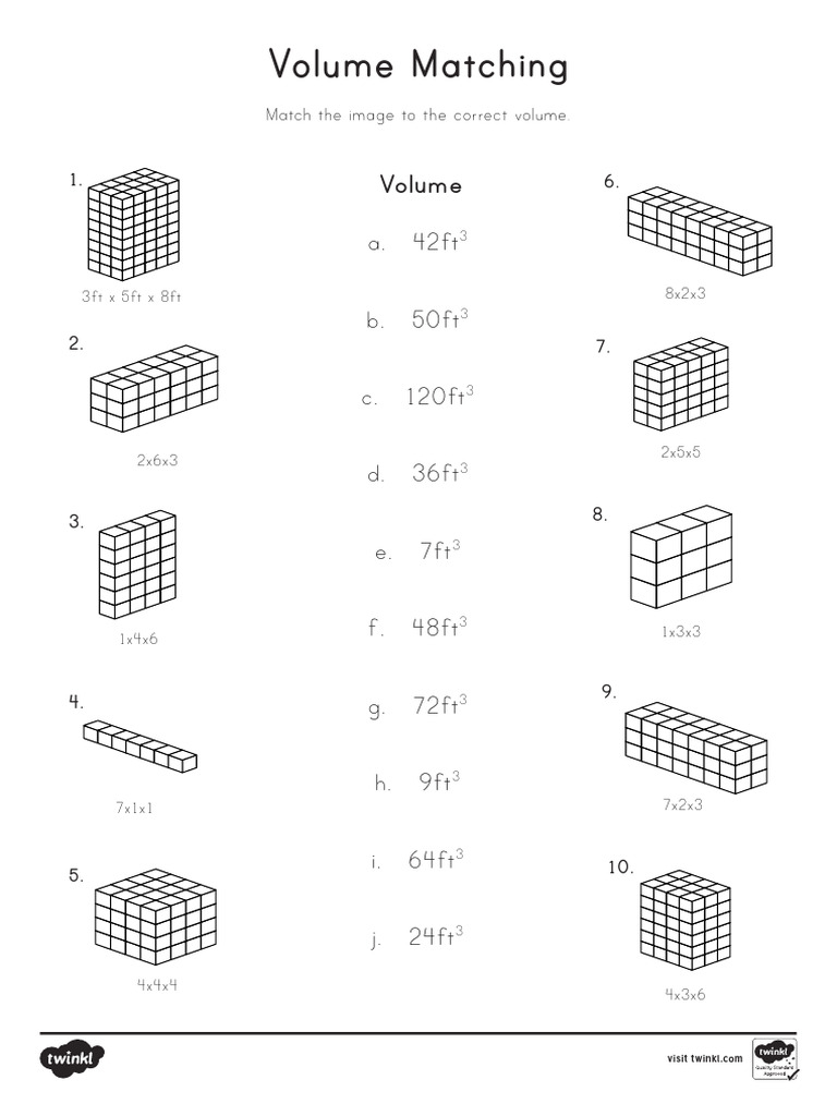 Volume-matching-activity-sheet | PDF