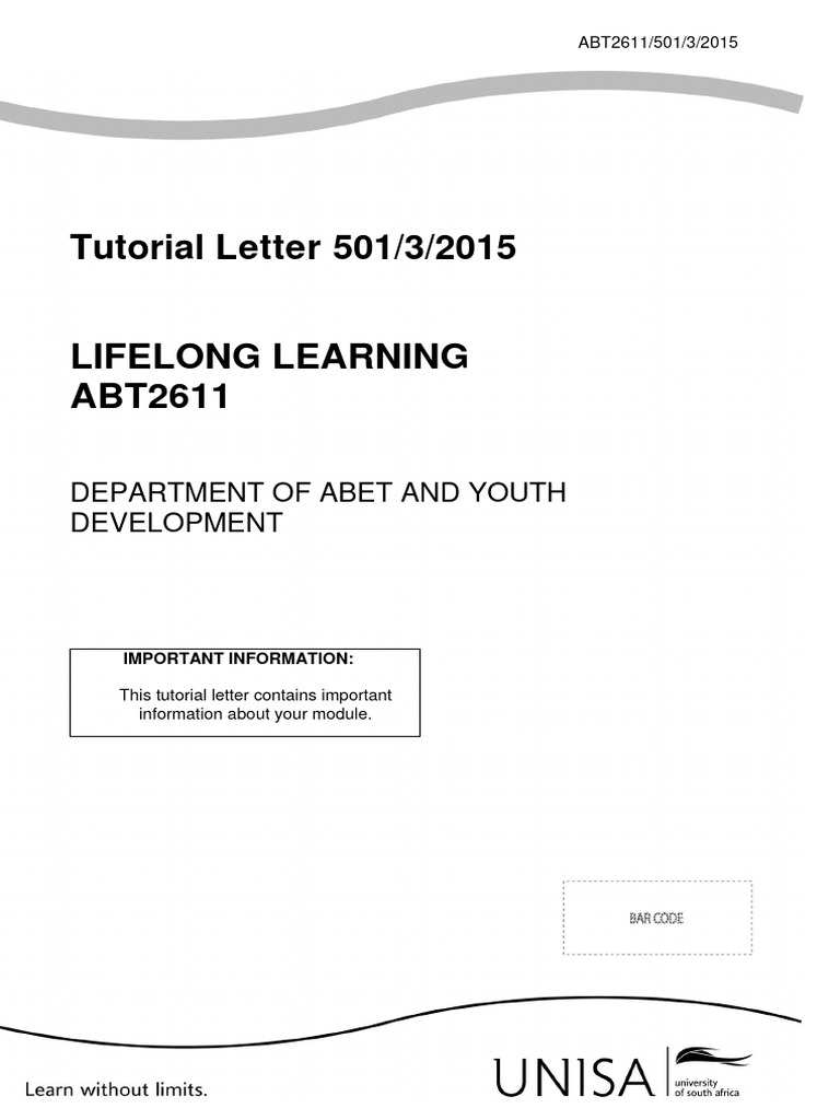 Tutorial Letter 501/3/2015: Department of Abet and Youth Development ...