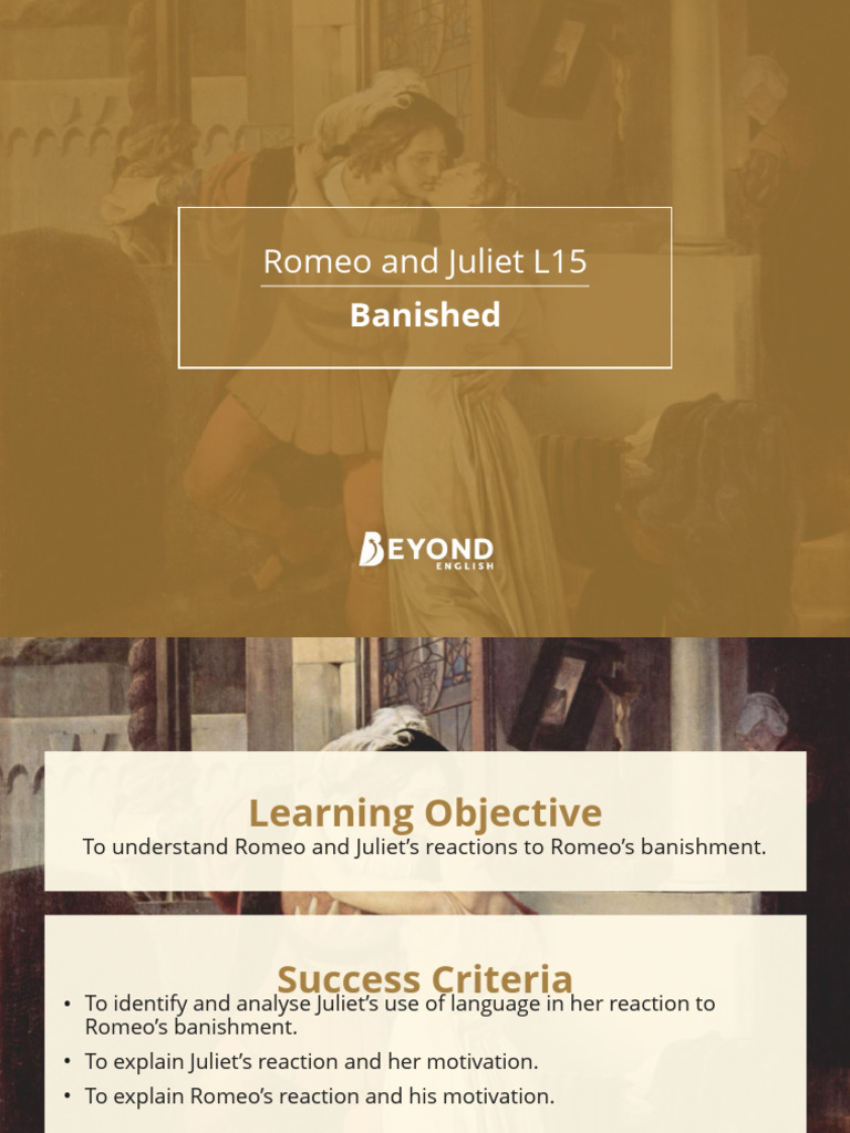 Romeo and Juliet L15 - Banishment PowerPoint | PDF | Romeo And Juliet