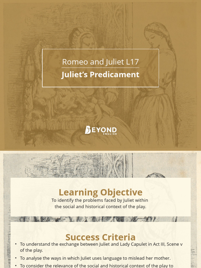 Romeo and Juliet L17 - Juliet's Predicament PowerPoint | Download Free ...
