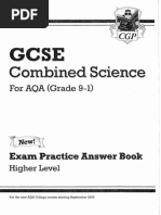 Nesrine CGP Grade 9 1 GCSE Combined Science AQA Revision Guide High | PDF