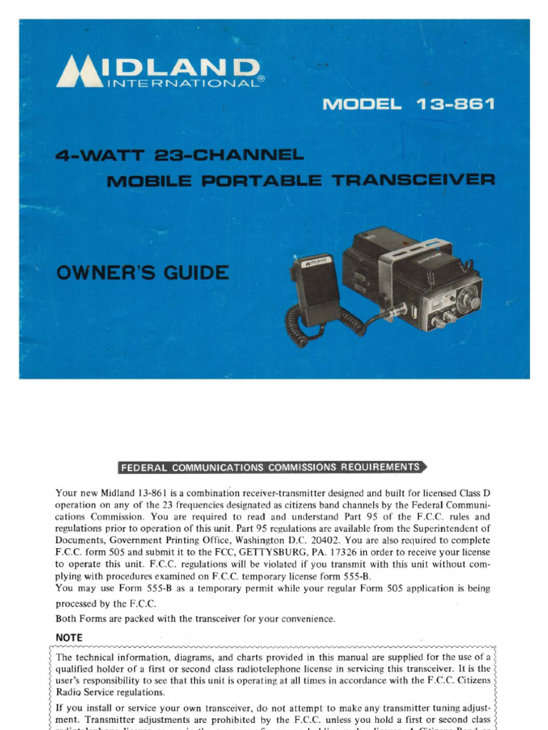 Midland 13-861 Service Manual | PDF