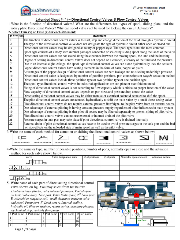 Extendedsheet 4 | PDF | Valve | Pump