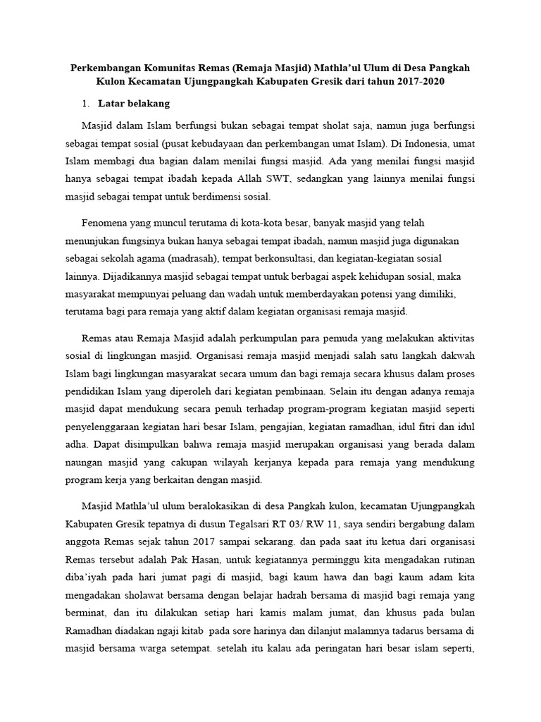 Contoh Artikel Singkat Pdf