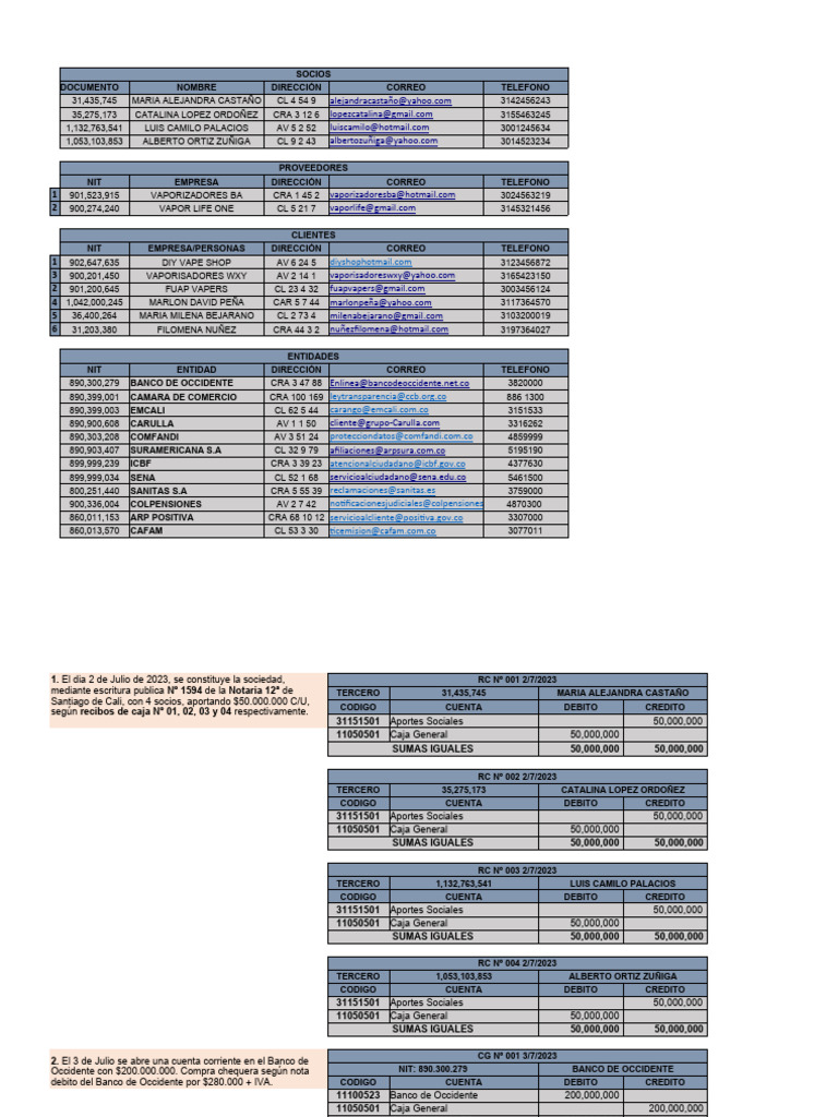 Taller Software Contable | PDF | Tarjeta de débito | Tarjeta de crédito